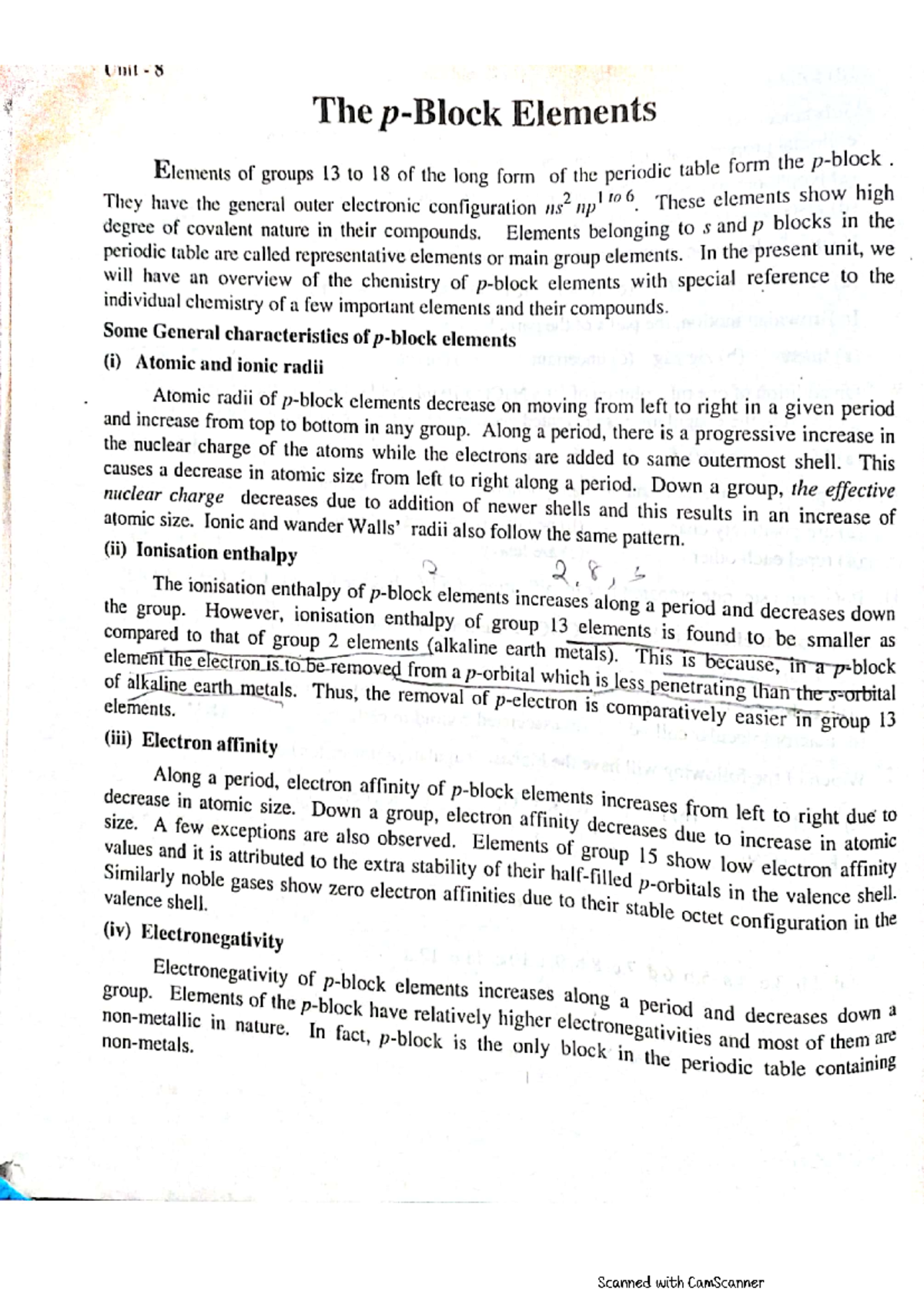 The p-block elements-general characteristics of p-block elements ...