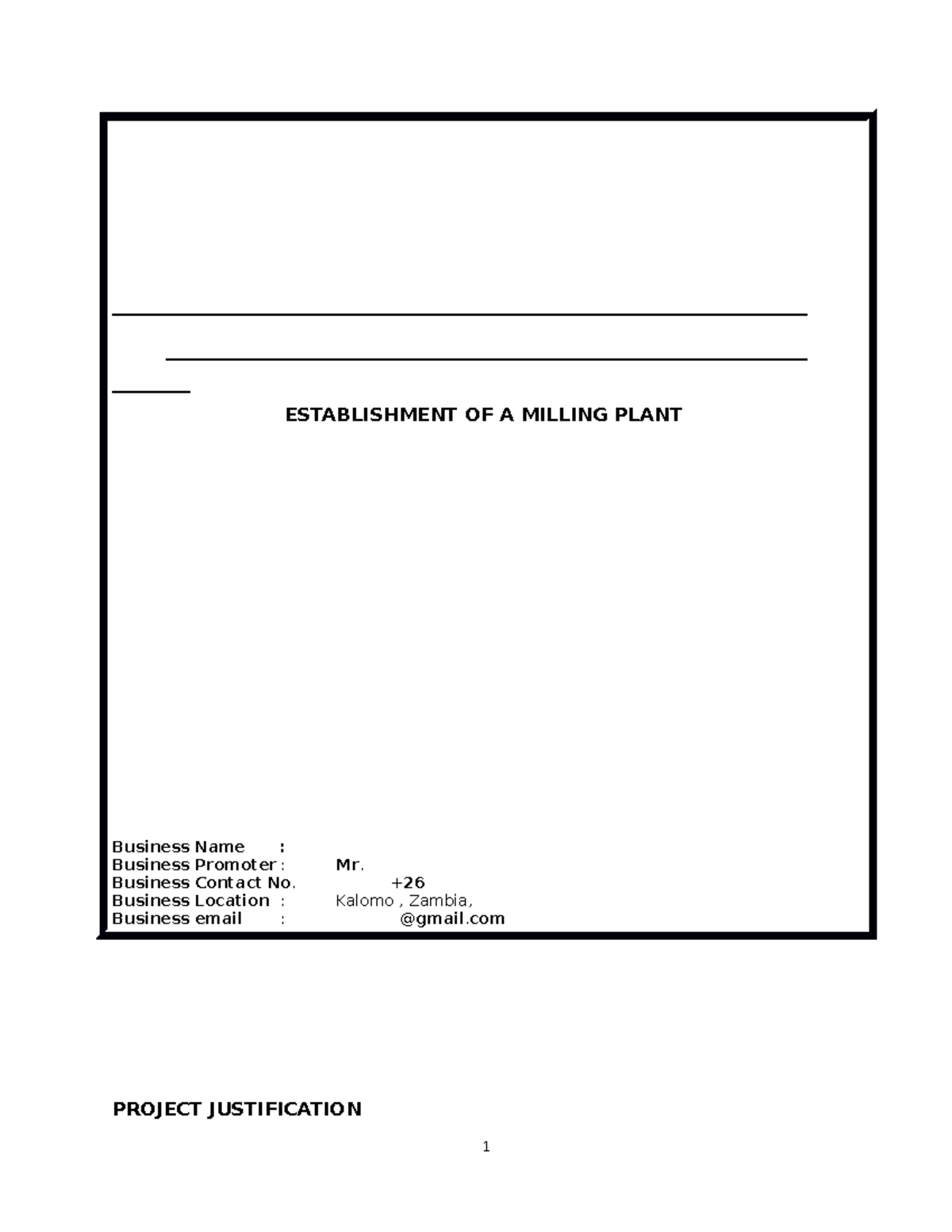 Milling Plant Business Plan 96724 ESTABLISHMENT OF A MILLING PLANT milling-plant-business-plan-96724-establishment-of-a-milling-plant