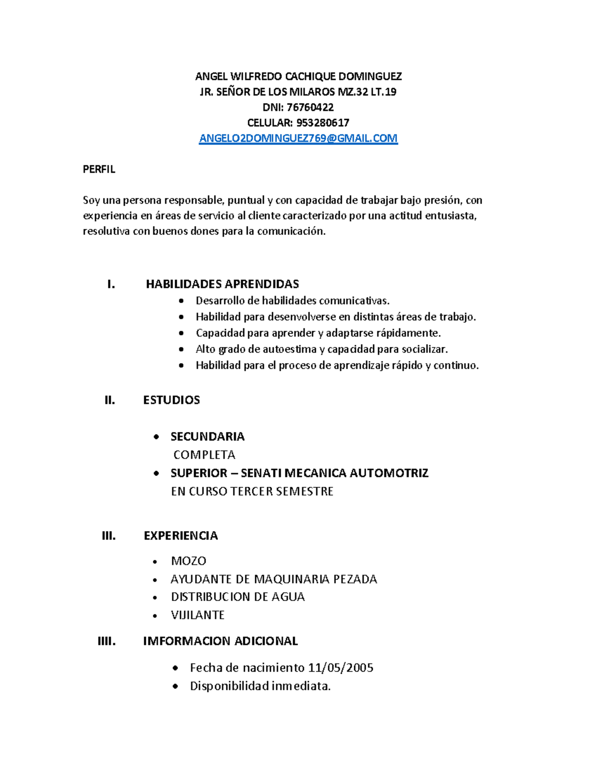 Cvangeldominguez - entregable - ANGEL WILFREDO CACHIQUE DOMINGUEZ JR ...