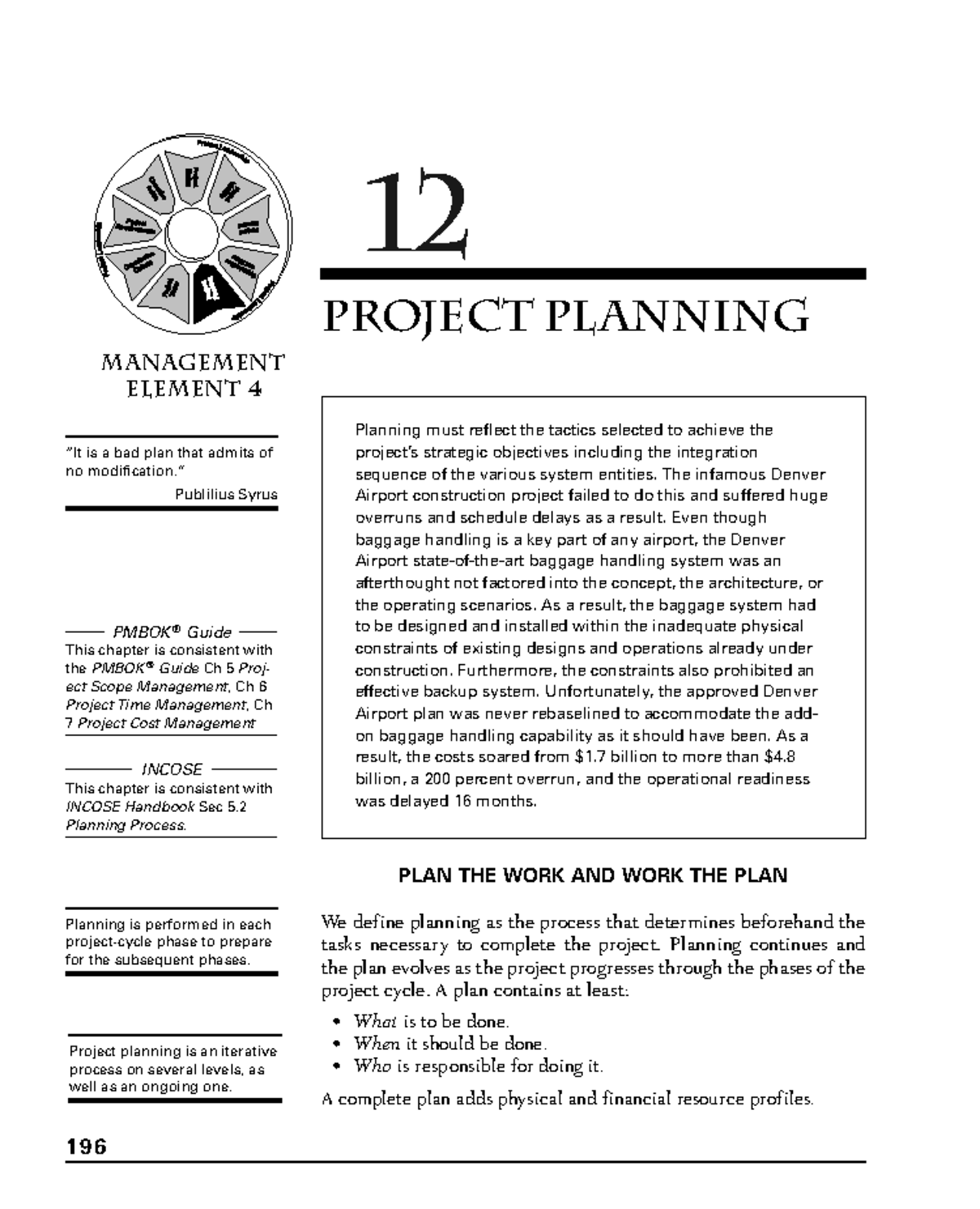 Chapter 12 - Project Planning - P ro j ec er s hi p Project l Contro ...