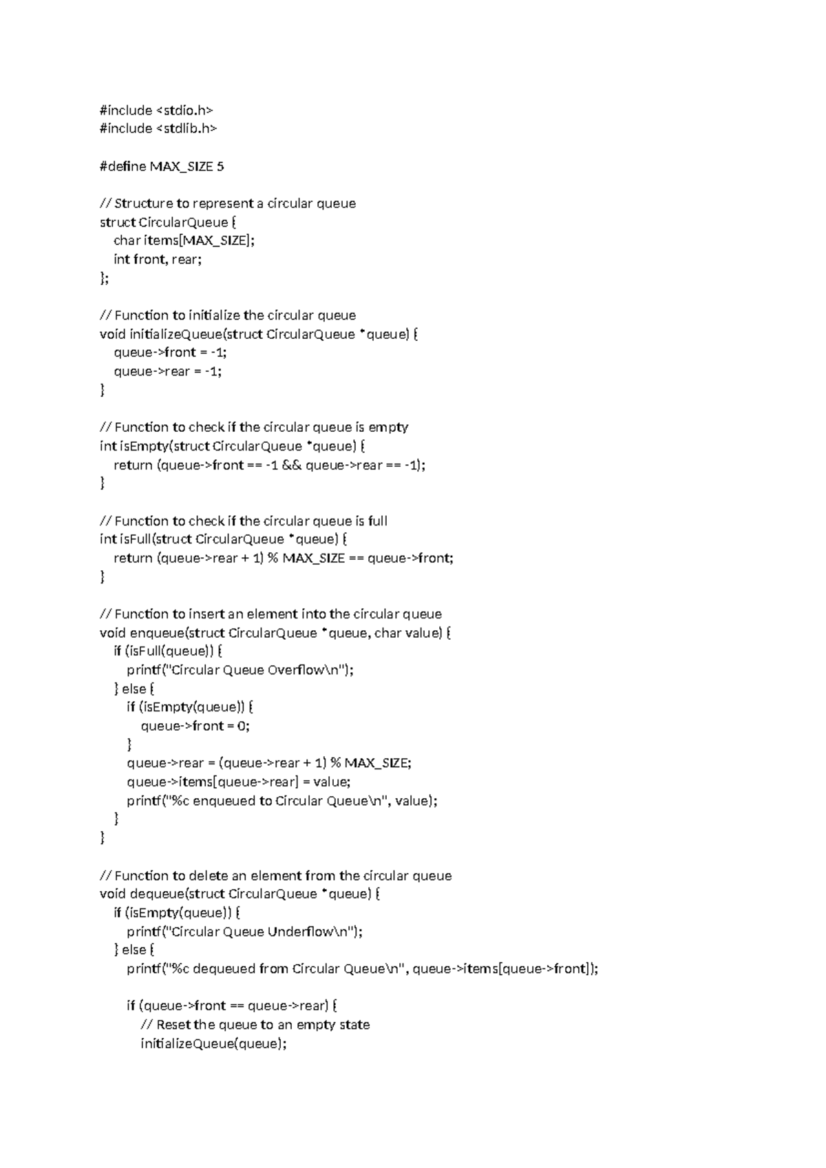 6 & 7 - program 6 and 7 - #include #include #define MAX_SIZE 5 // - Studocu