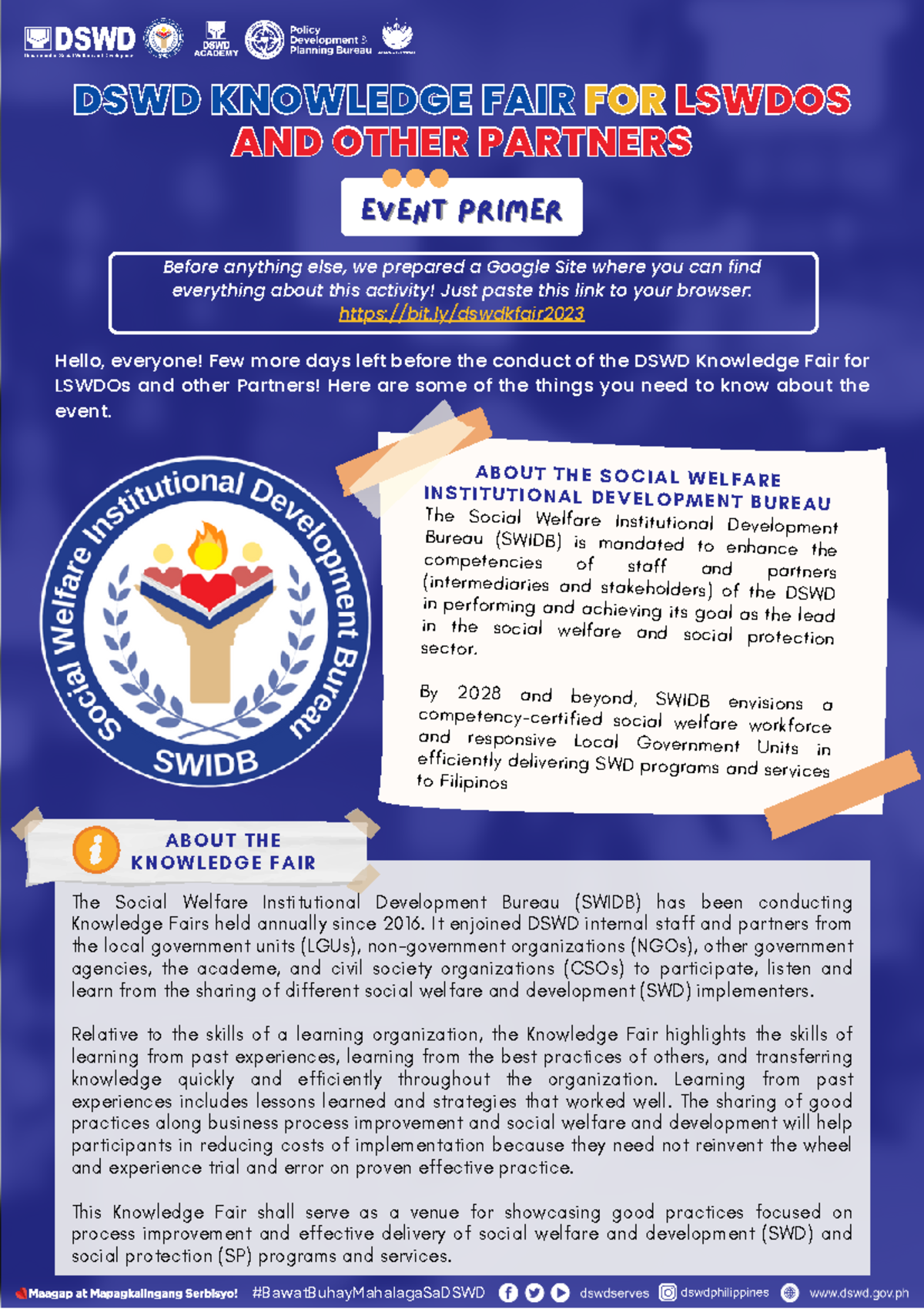 Event Primer DSWD Knowledge FAIR 11 21 2023 - eVENT PrimereVENT Primer ...