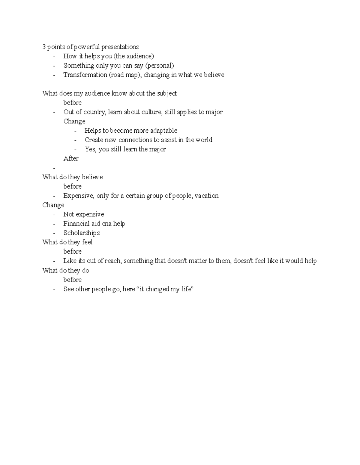 Public speaking - Lecture notes on how to captivate your listener - 3 ...
