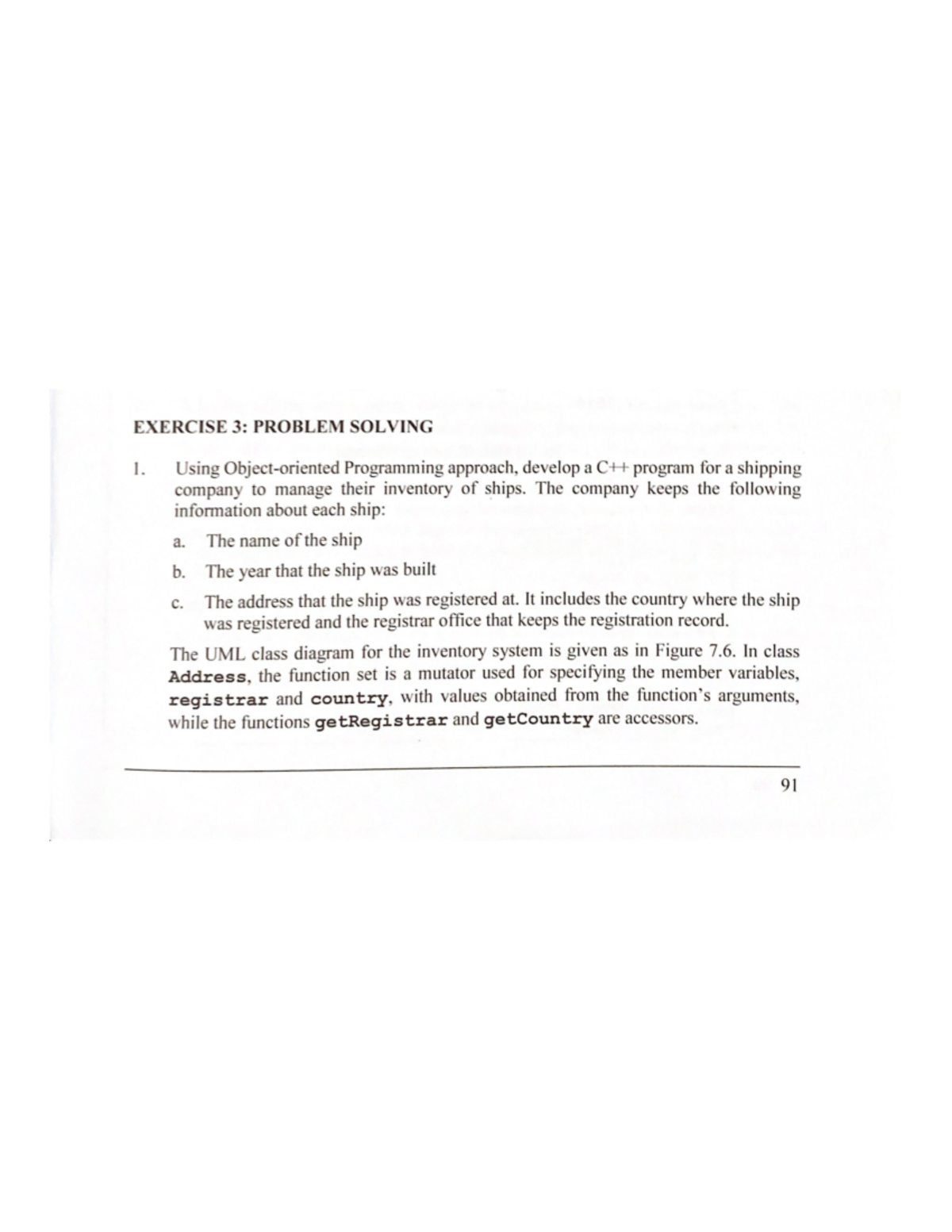 Exercise 3 Problem Solving - EXERCISE 3: PROBLEM SOLVING 1. Using ...