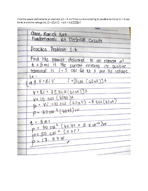 DC Circuits Ohms Law, Power and Energy - LESSON TITLE I. Ohm’s Law II ...