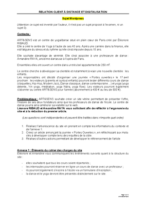 BTS NDRC Corrige-Sujet E5 2022 sujet faur - BREVET DE TECHNICIEN SUPÉRIEUR NÉGOCIATION ET - Studocu