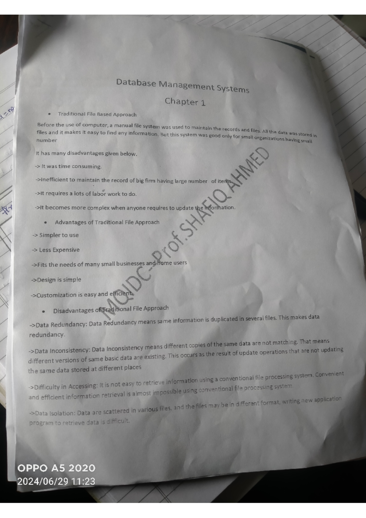 DATABASE MANAGEMENT SYSTEM - NOTES - Database Management Systems ...