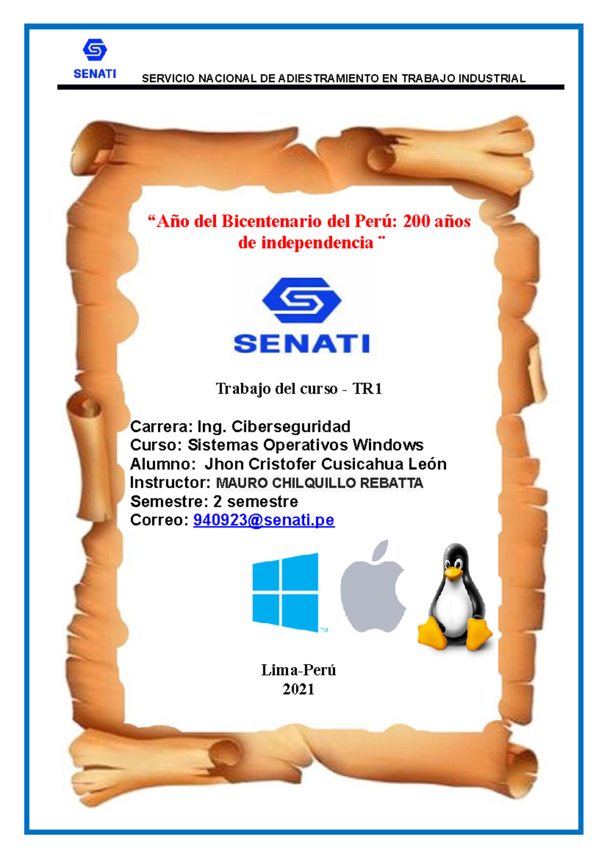 Trabajofinal-Jhon CusicahuaLa computadora (del inglés: computer y este ...