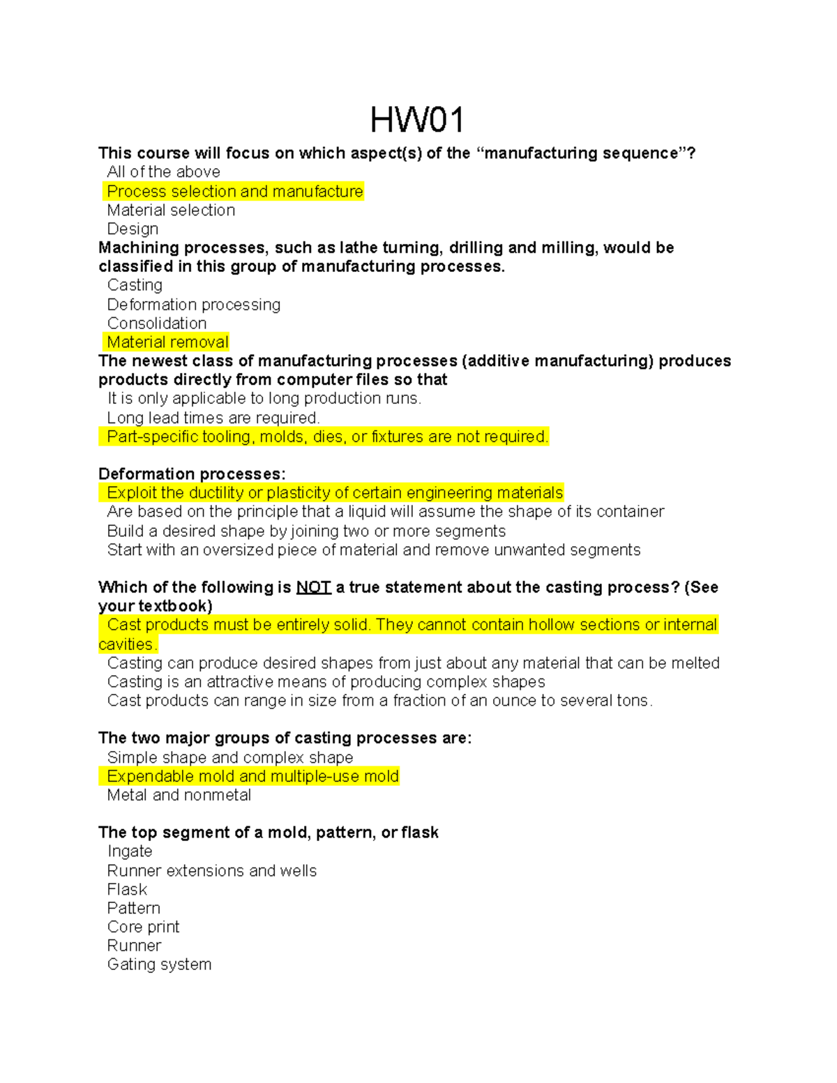 HW01 - HW quiz 1 - HW This course will focus on which aspect(s) of the ...