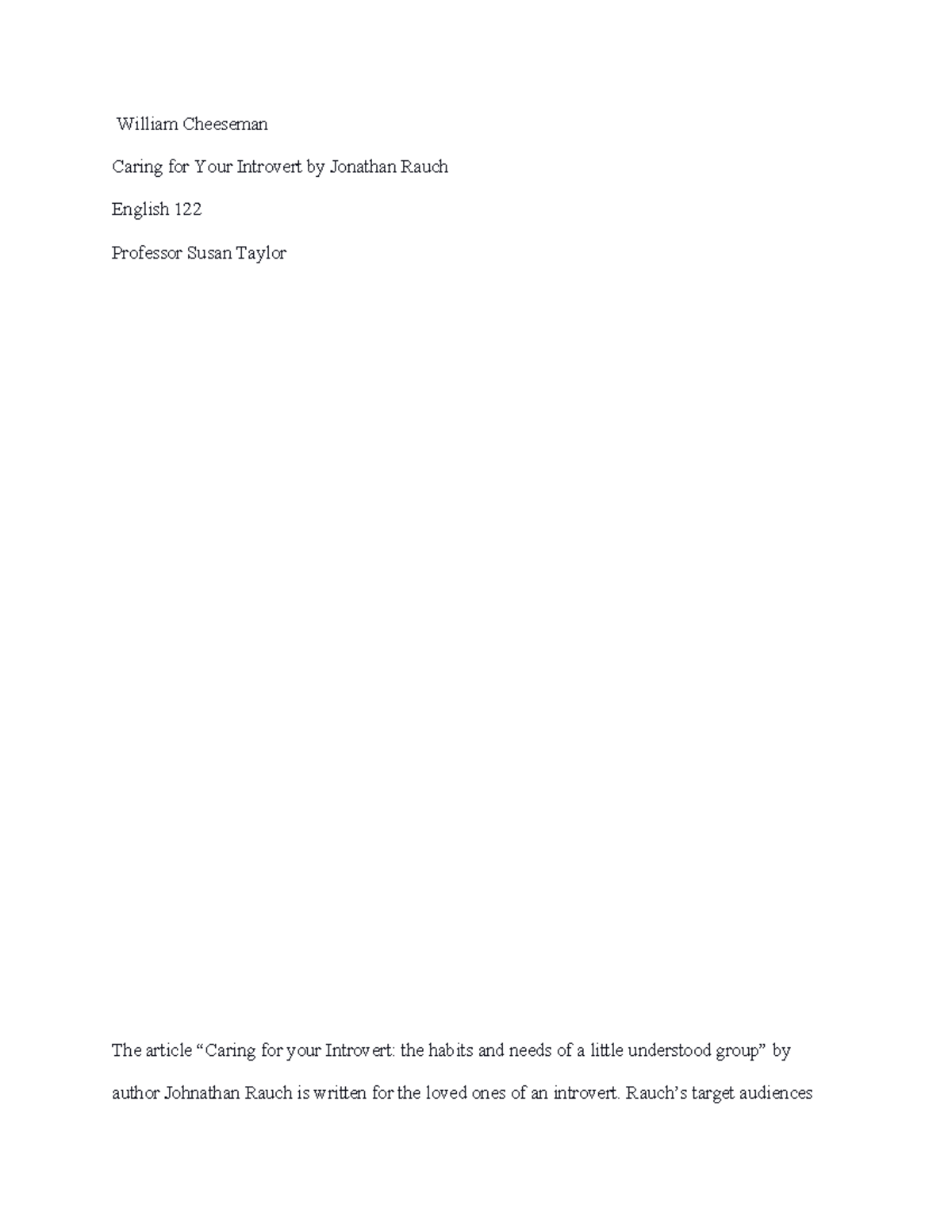 2-5 2 - Shshhs - William Cheeseman Caring for Your Introvert by ...