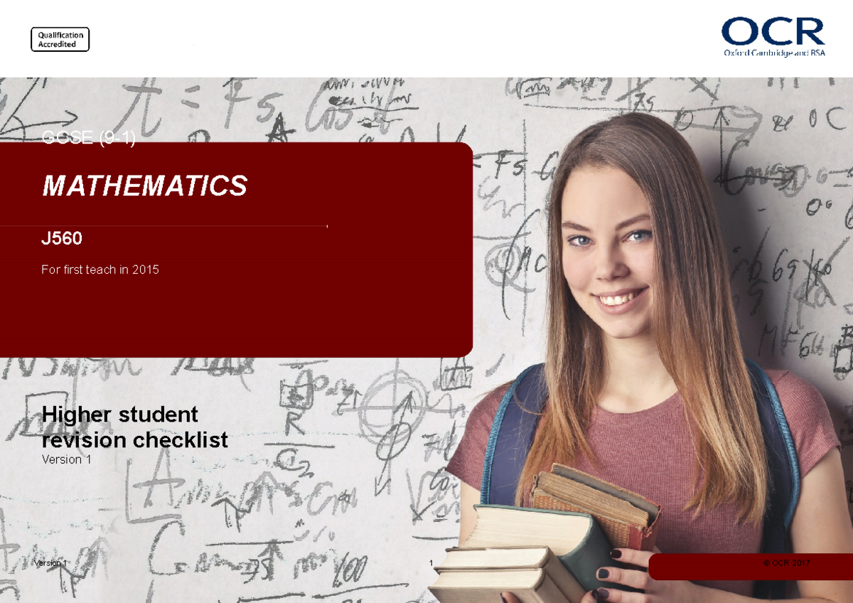 379302 Revision Checklist Higher Tier GCSE 9 1 MATHEMATICS J For 379302-revision-checklist-higher-tier-gcse-9-1-mathematics-j-for