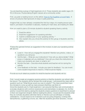 Module 8.2 Assignment - What types of writing activities are ...