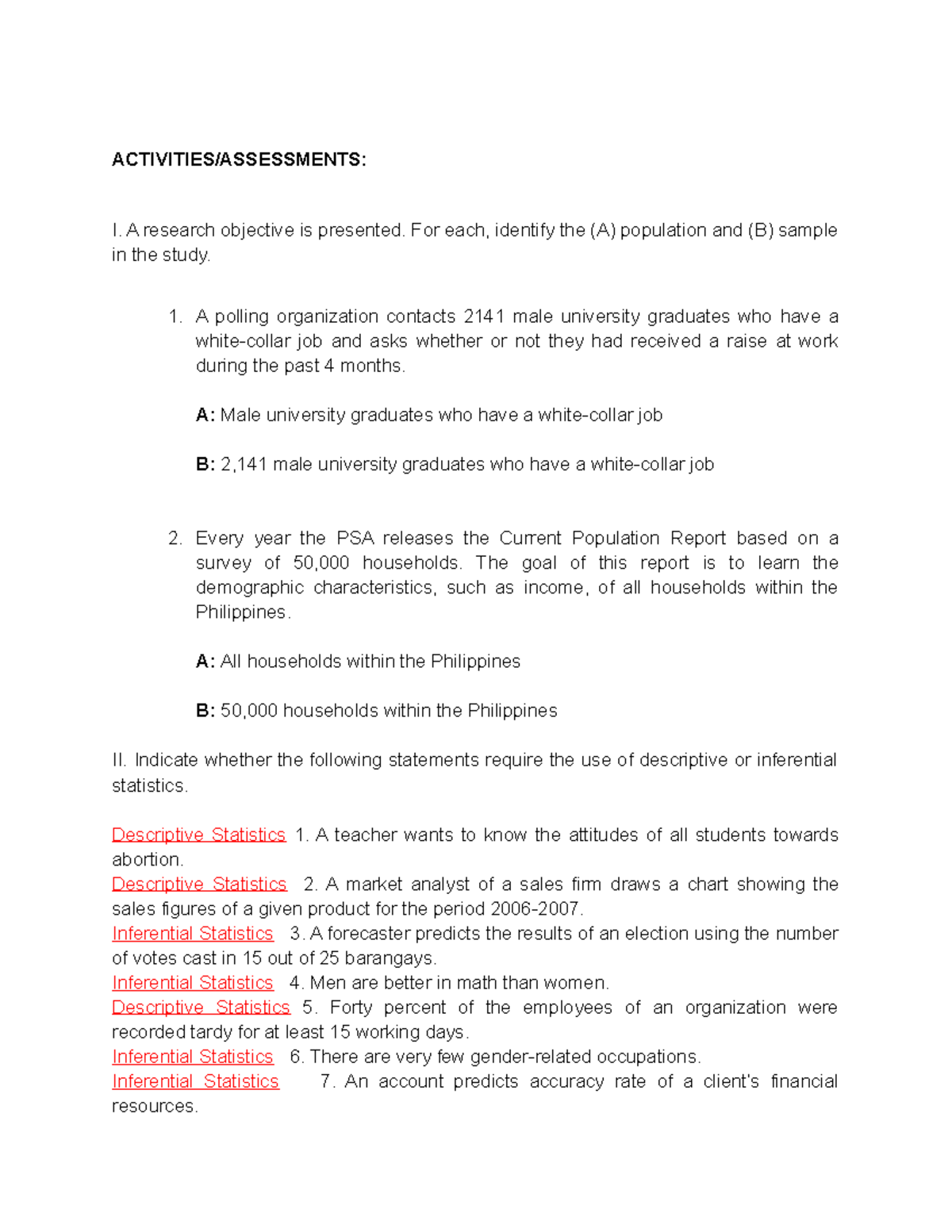Module 1 - Statistics is the science of collecting, organizing ...