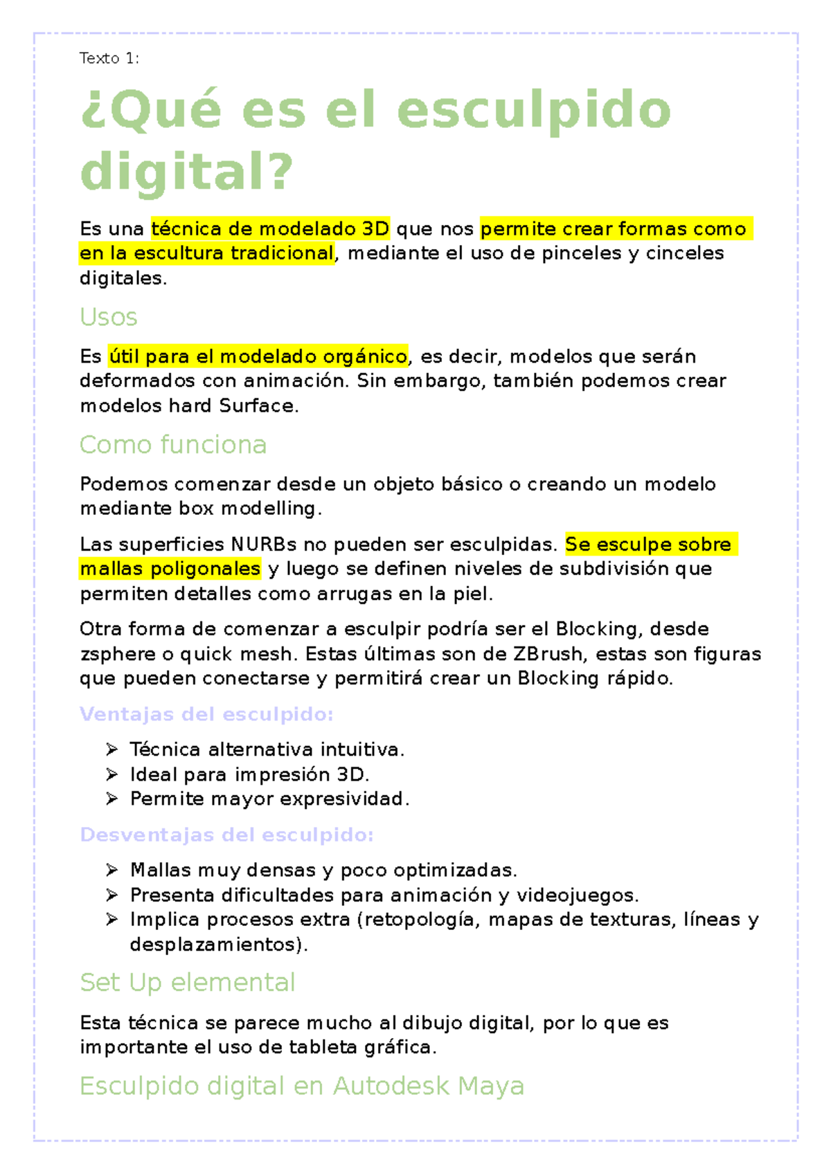 Modelado 3D Modulo 3 - Texto 1: ¿Qué es el esculpido digital? Es una ...