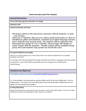 WGU 5E Lesson Plan Template C108 - 5E Lesson Plan Template General ...