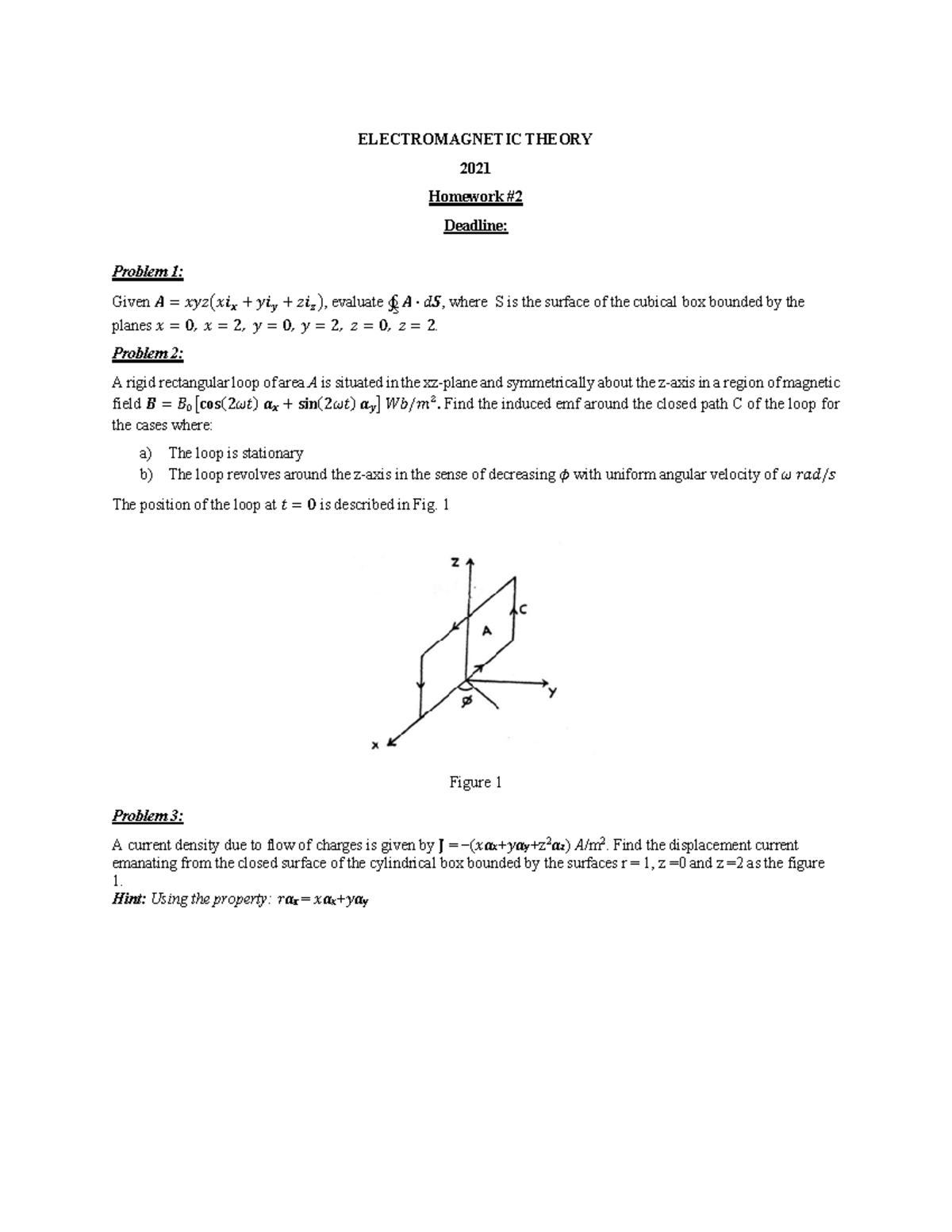 HW2 EM - AE2 Speaking Final 2324S1 - Topic and Instructions - Signed - ELECTROMAGNETIC THEORY ...