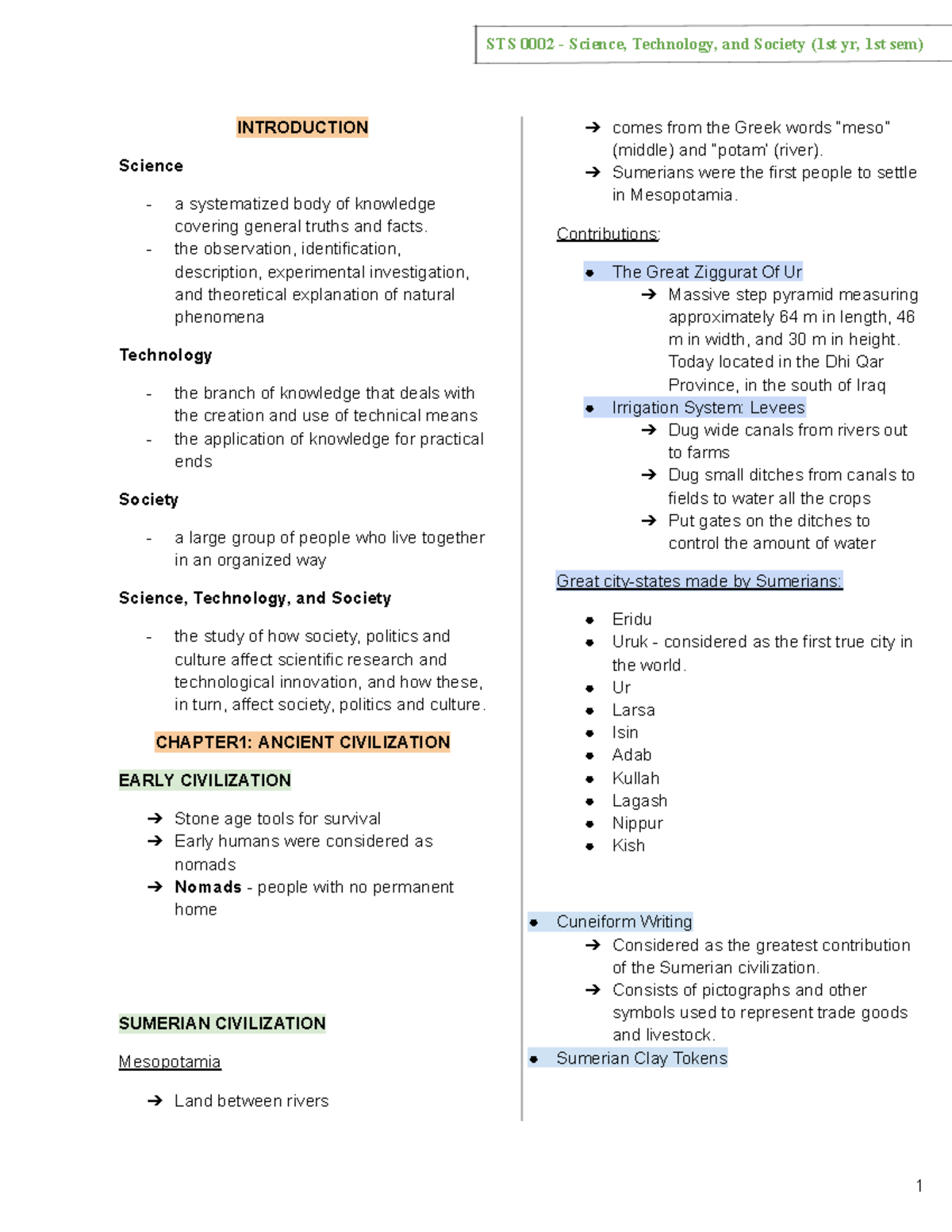 STS -chp-1-5-1 - ppt - INTRODUCTION Science - a systematized body of ...