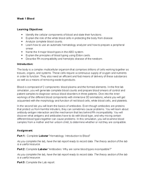 Case Study Week 1 BIOS255 - Case Study Week 1 This week’s case study ...