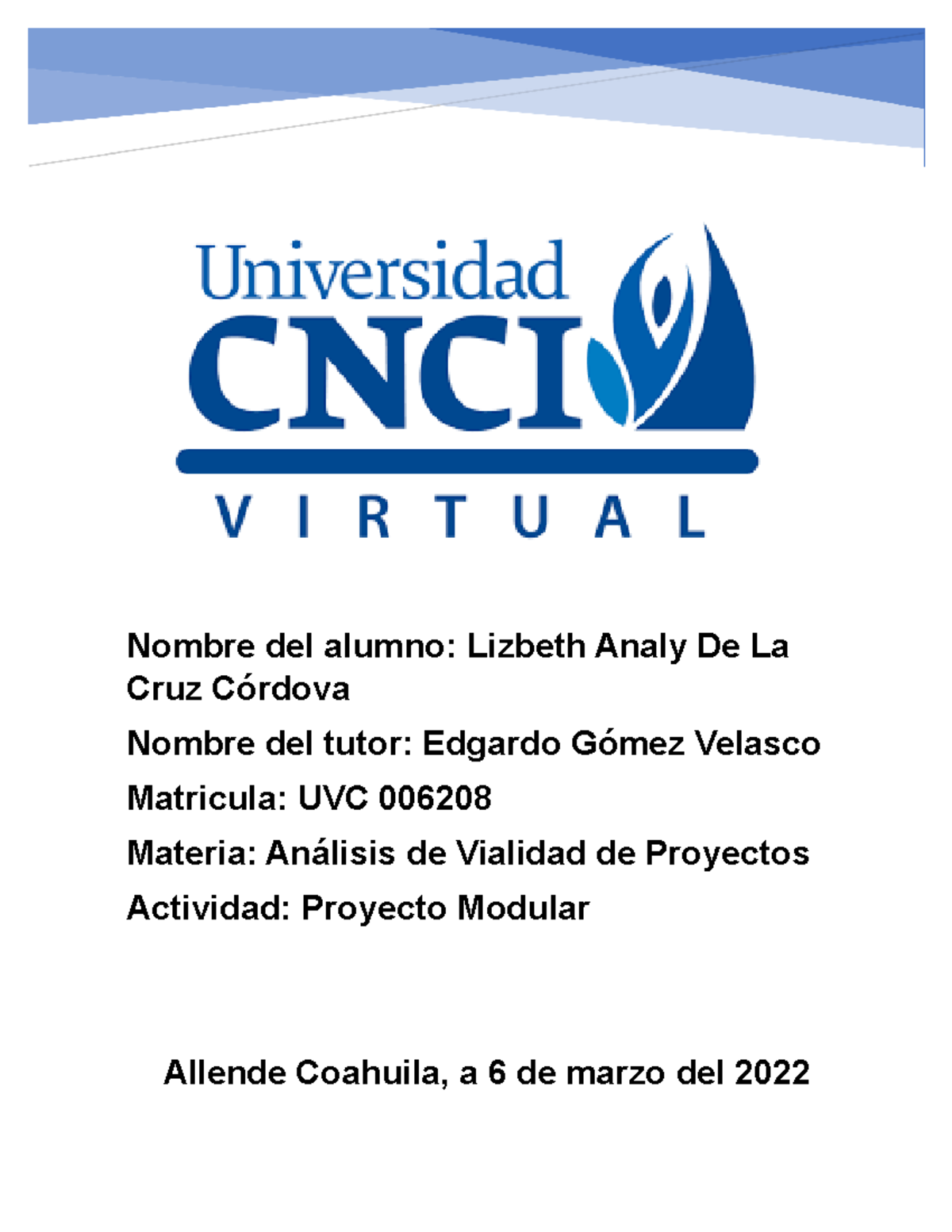 Podm - actividad - Nombre del alumno: Lizbeth Analy De La Cruz Córdova ...