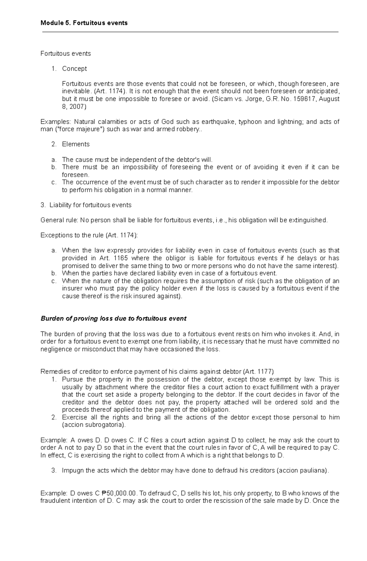 Inbound 3618120657637101953 - Module 5. Fortuitous events Fortuitous ...