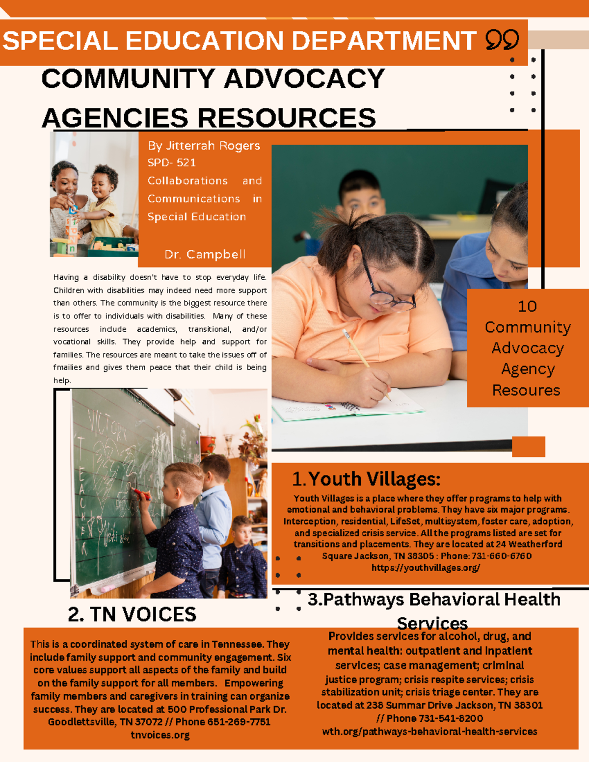 Community Advocacy Agencies Resources - COMMUNITY ADVOCACY AGENCIES ...