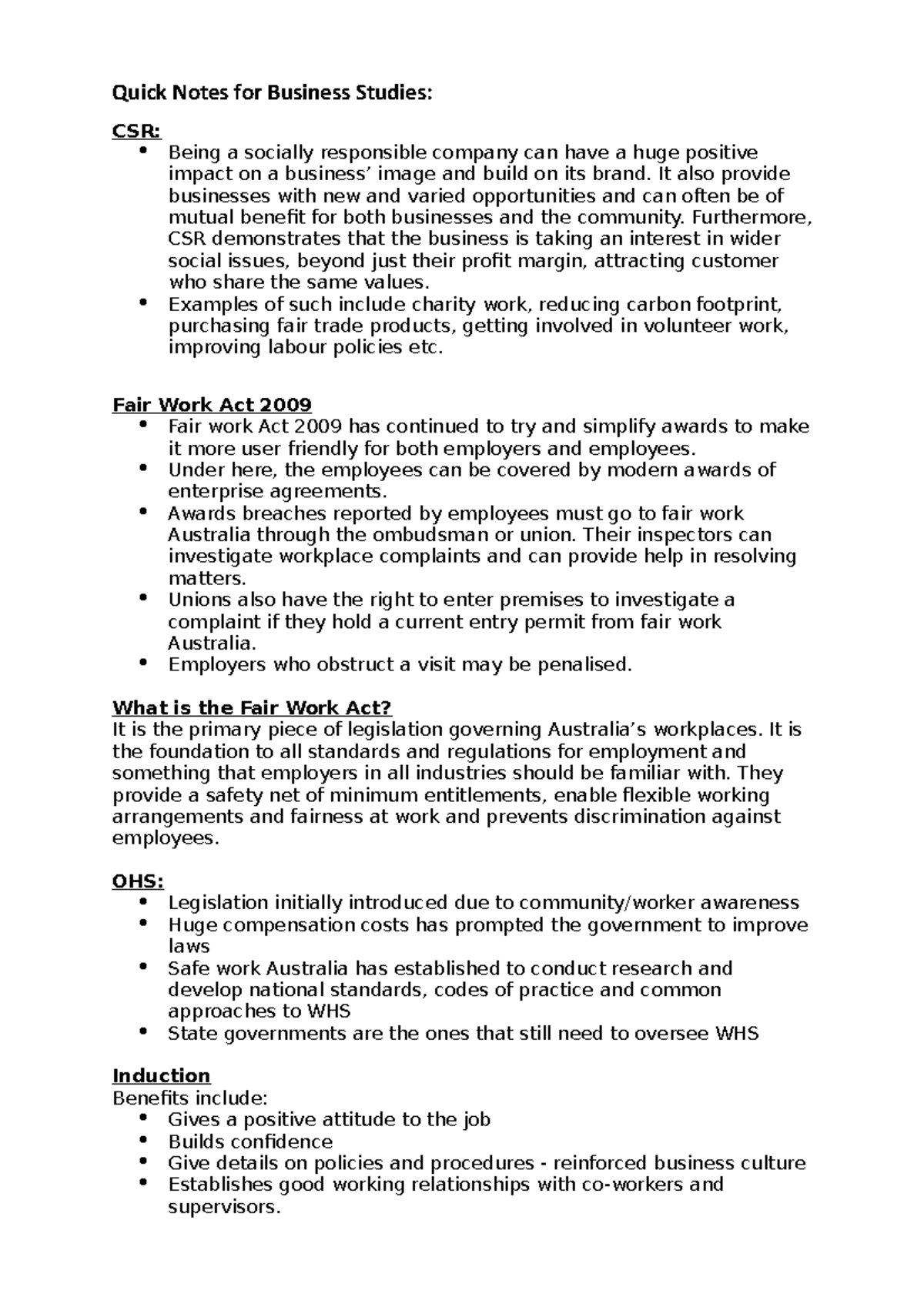 Quick Notes for Business Studies - Quick Notes for Business Studies ...