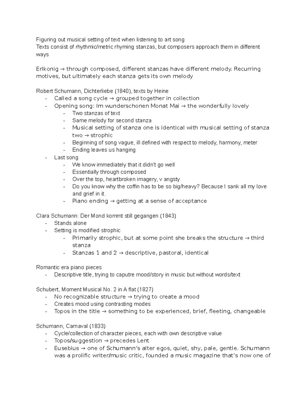 Copy of Notes Lecture 08 (2 21 17) - Figuring out musical setting of ...