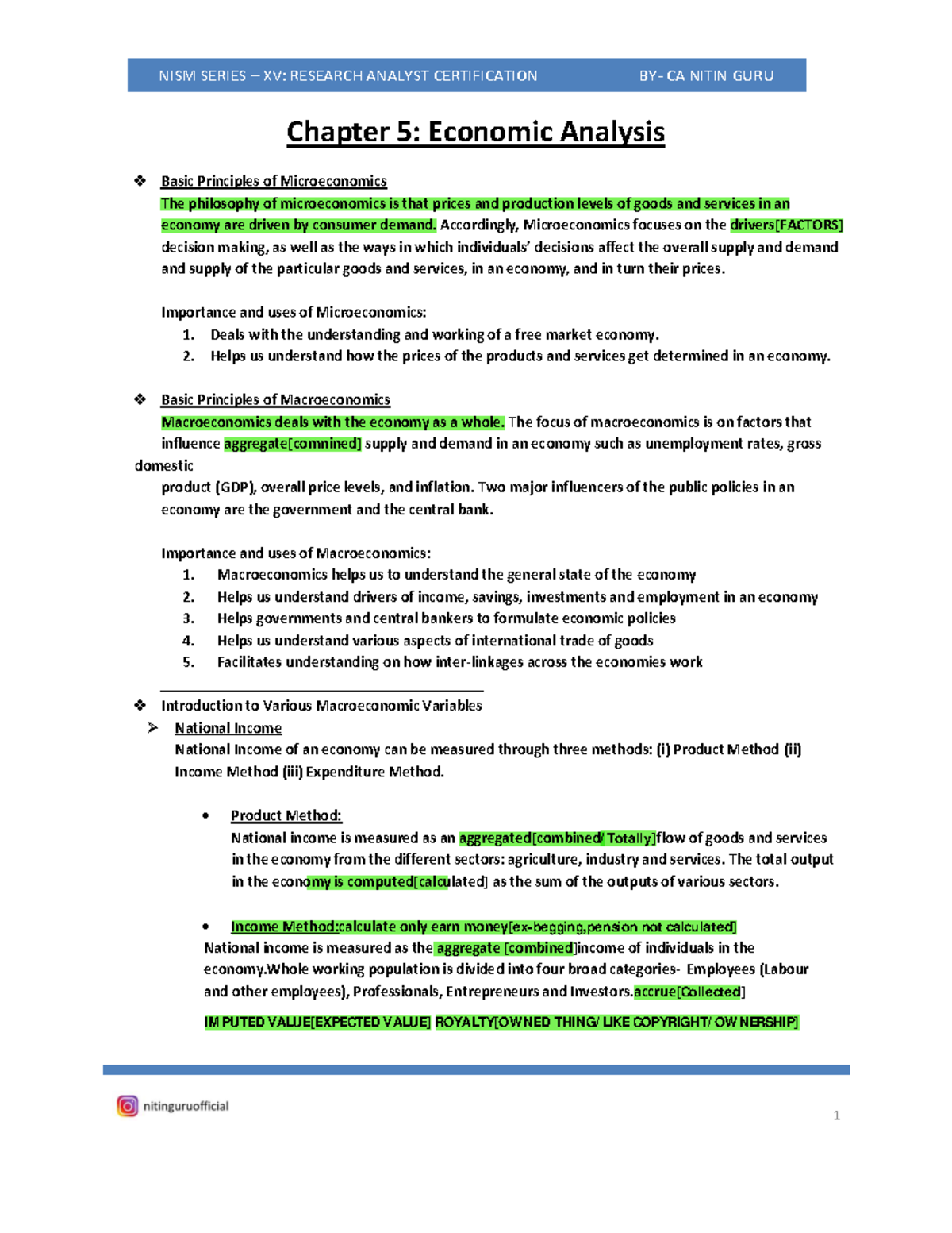 Chapter 5 - 2023-12-26 12-20-52 - Chapter 5: Economic Analysis Basic ...