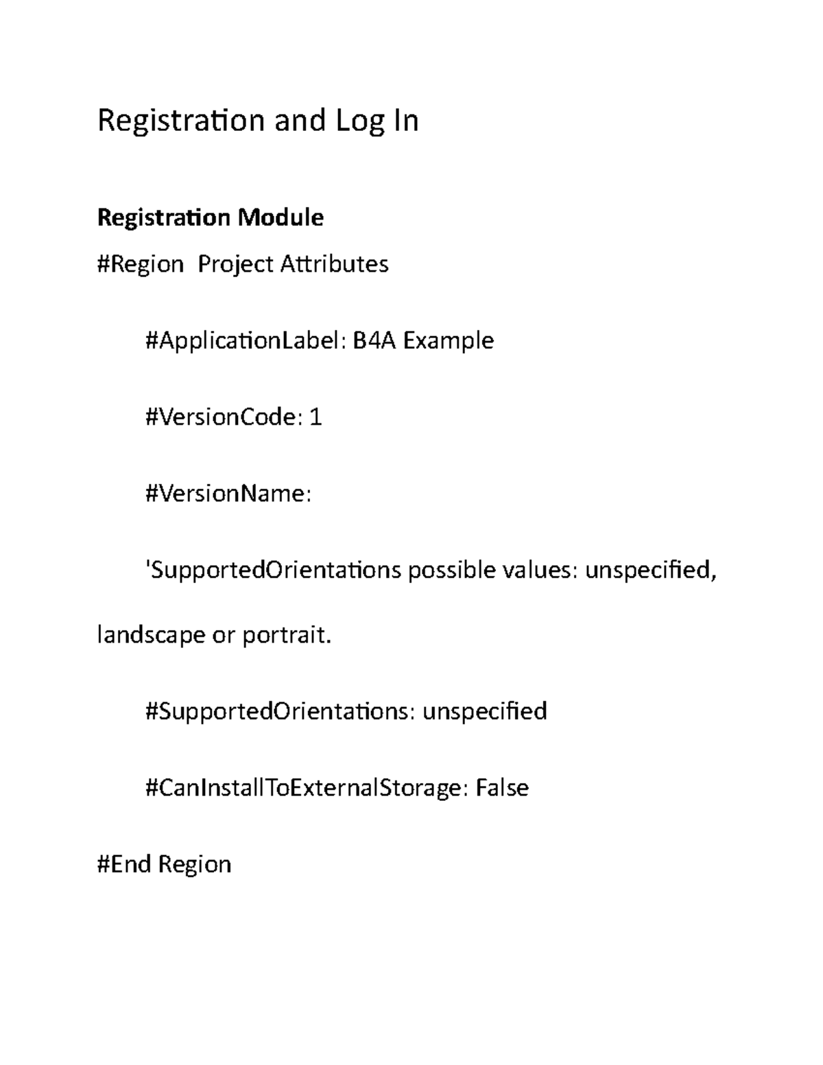Registration and Login System (B4A) - Mobile Development - DHVSU - Studocu