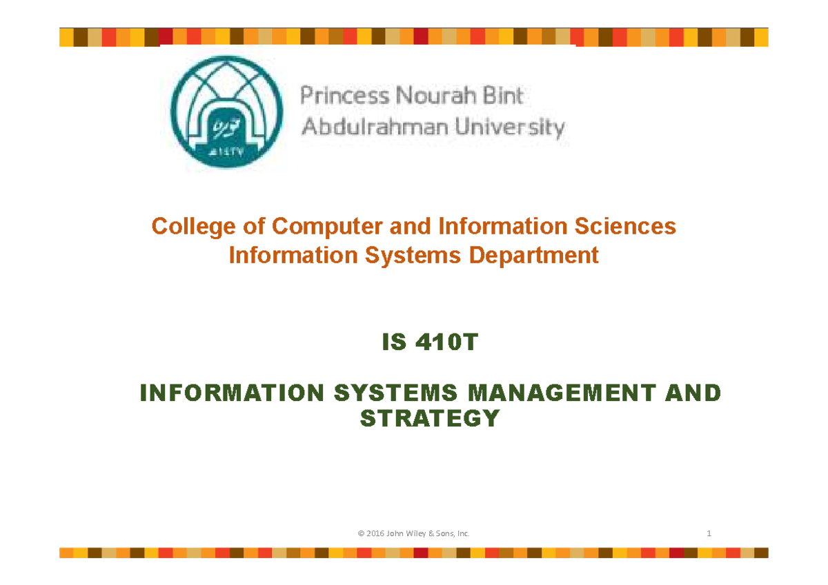 Lecture 1 - Decision Support system - Warning: TT: undefined function ...