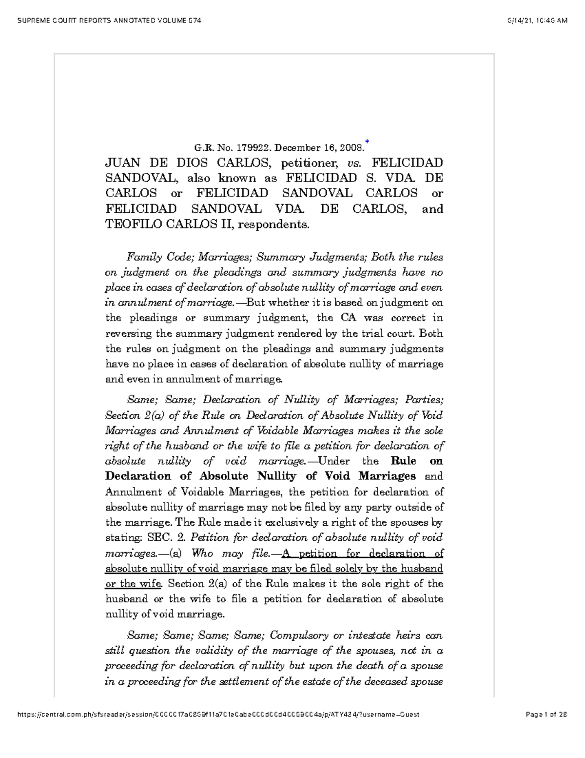 04 Carlos vs Sandoval - Full text - G. No. 179922. December 16, 2008 ...