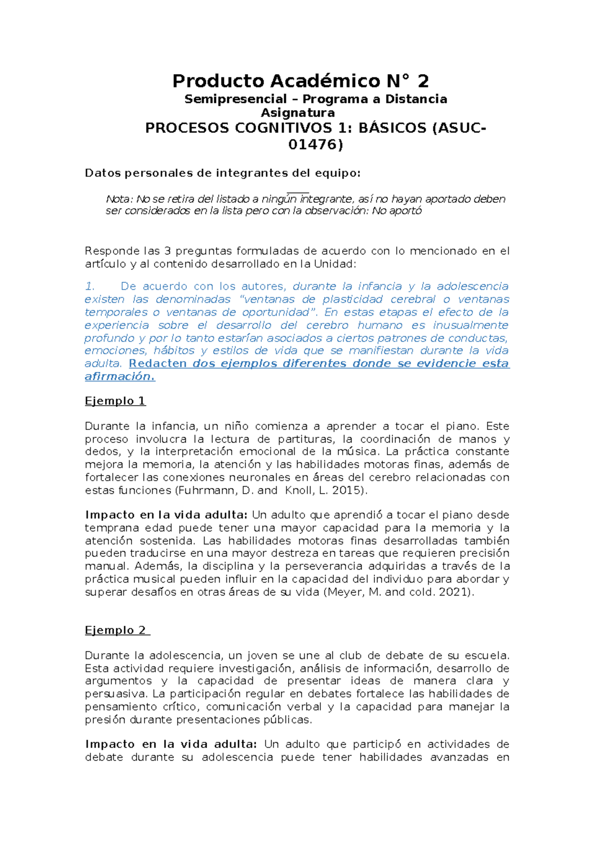 Equipo N°5 PA2 - pa2 - Producto Académico N° 2 Semipresencial – Programa a Distancia Asignatura ...