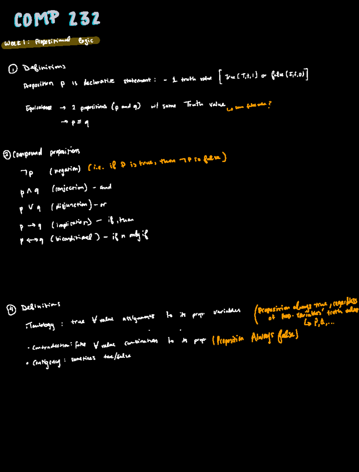 Comp 232 Notes Its Summarizing The First Chapters Of The First Midterm Of The Given Course