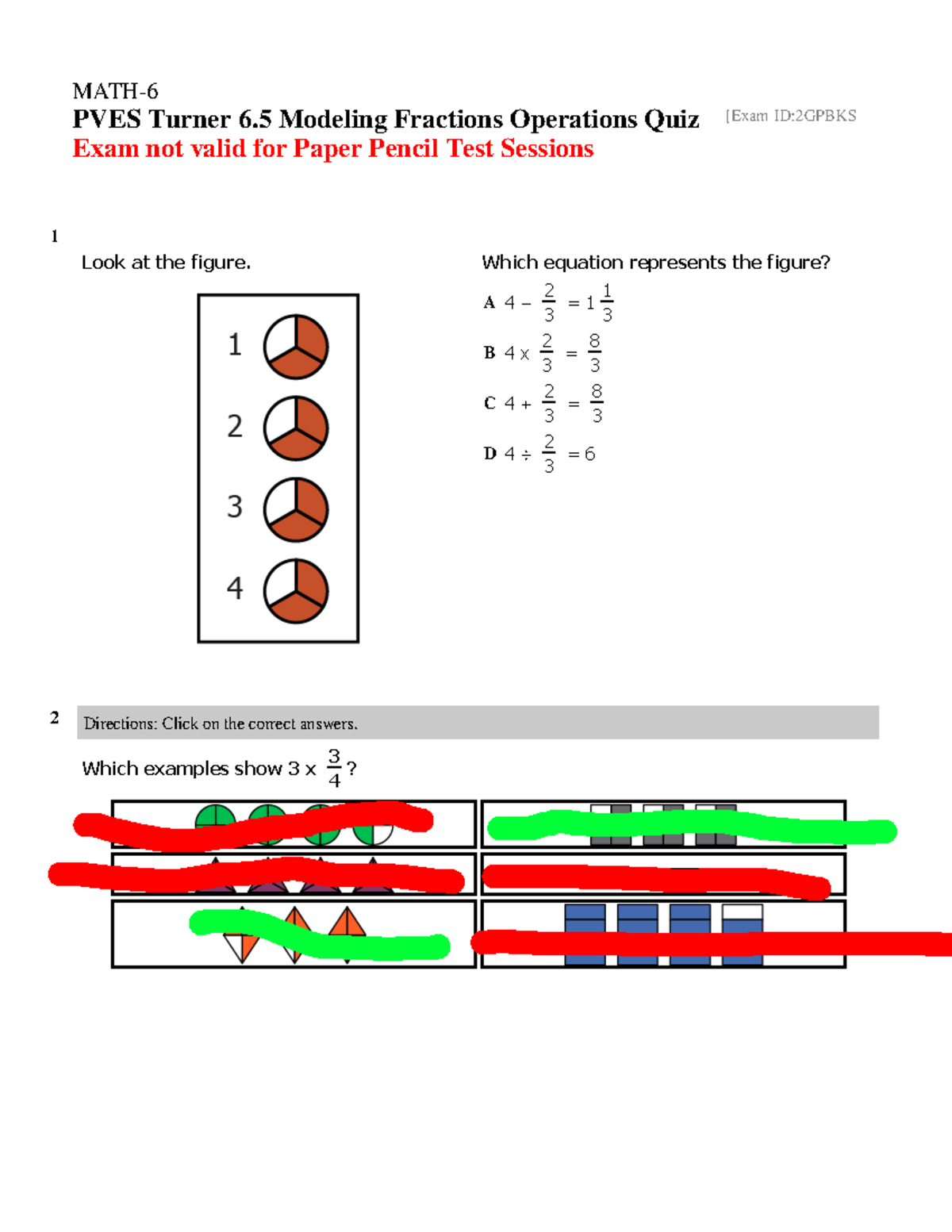 MATH-6+Exam+[E-2 Gpbks]+PVES+Turner+6 - ð MATH- PVES Turner 6 Modeling ...