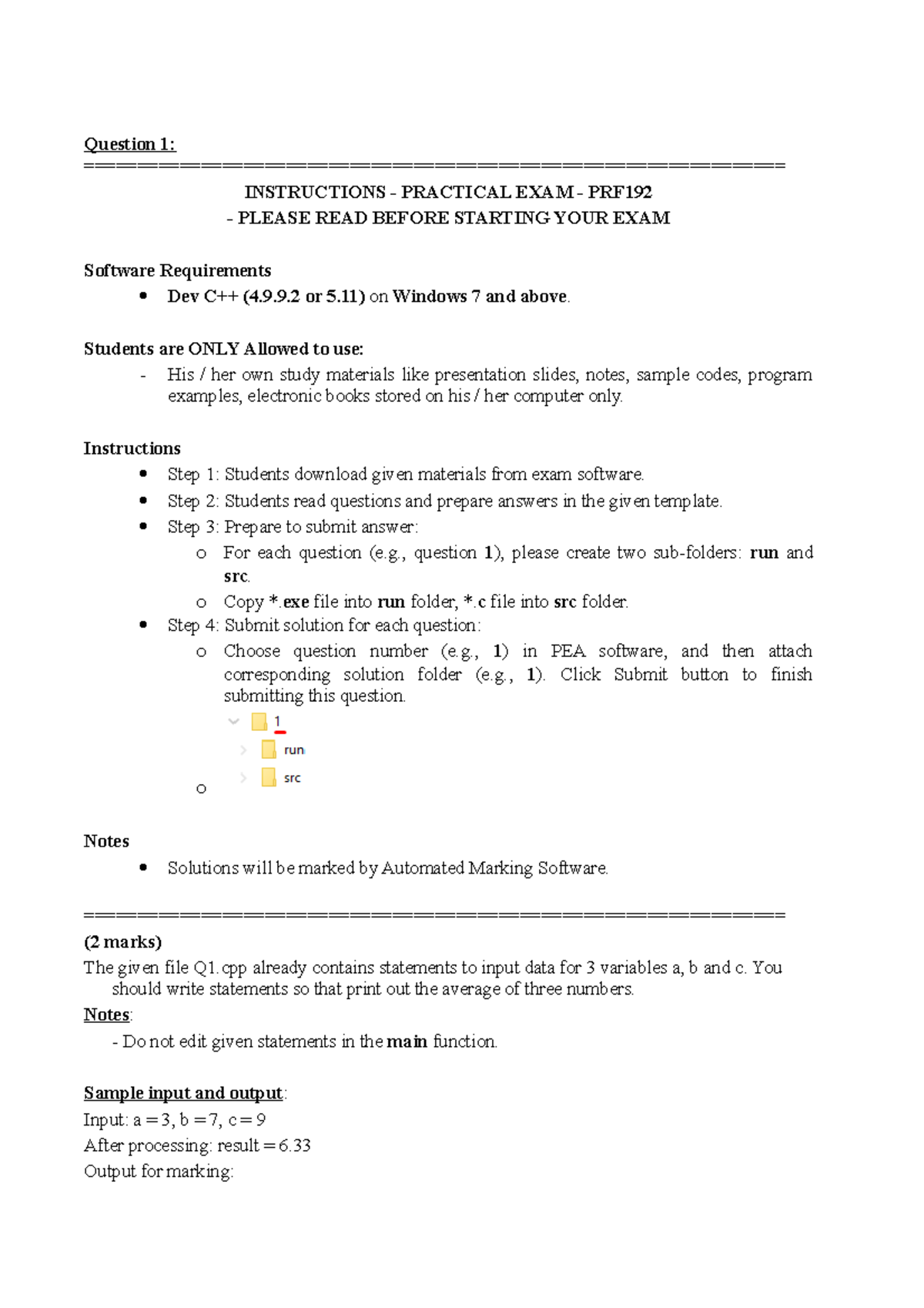 2.Show Paper - test PEA - Question 1: - Studocu