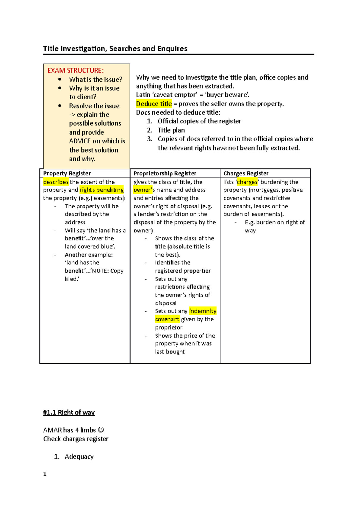 Title Investigation and Searches - Title Investigation, Searches and ...