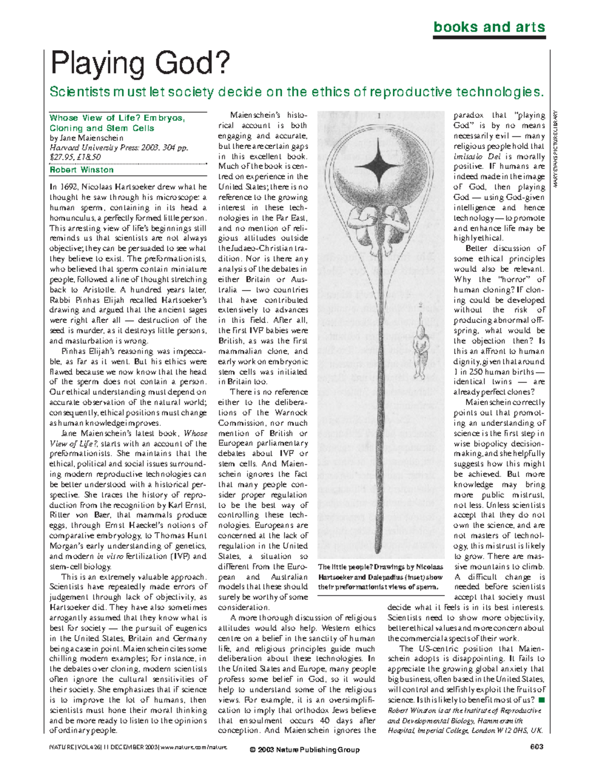 Playing God - IVF Intro - Whose View of Life? Embryos, Cloning and Stem ...