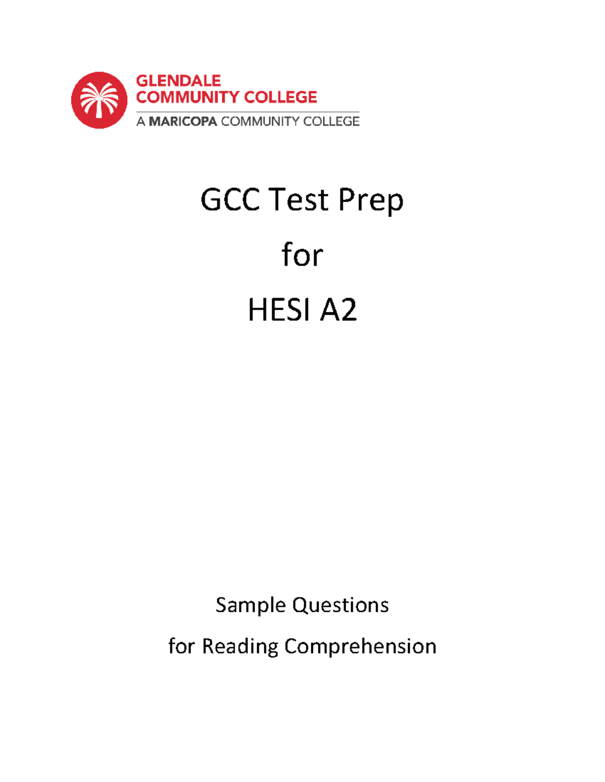 HESI A2 Reading - HESI PRACTICE - GCC Test Prep for HESI A Sample ...