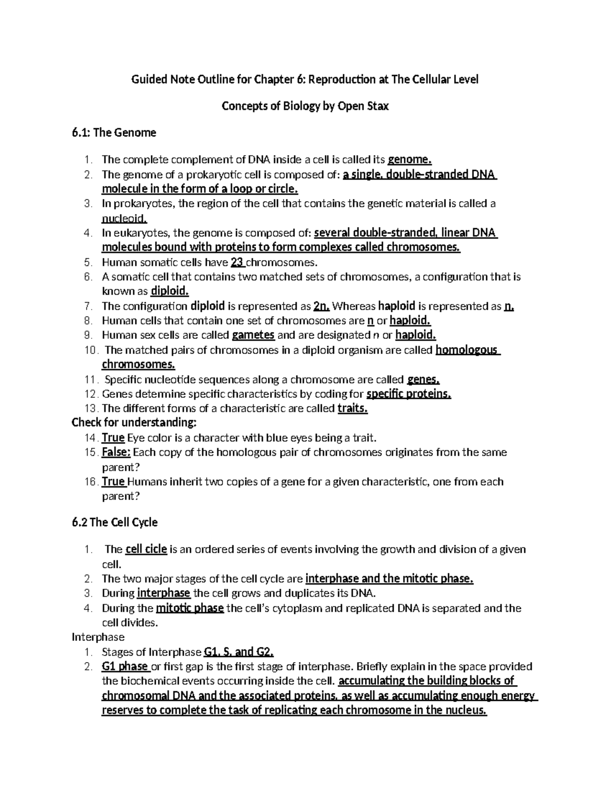CH 6 Reading Guide - chapter work - Guided Note Outline for Chapter 6 ...