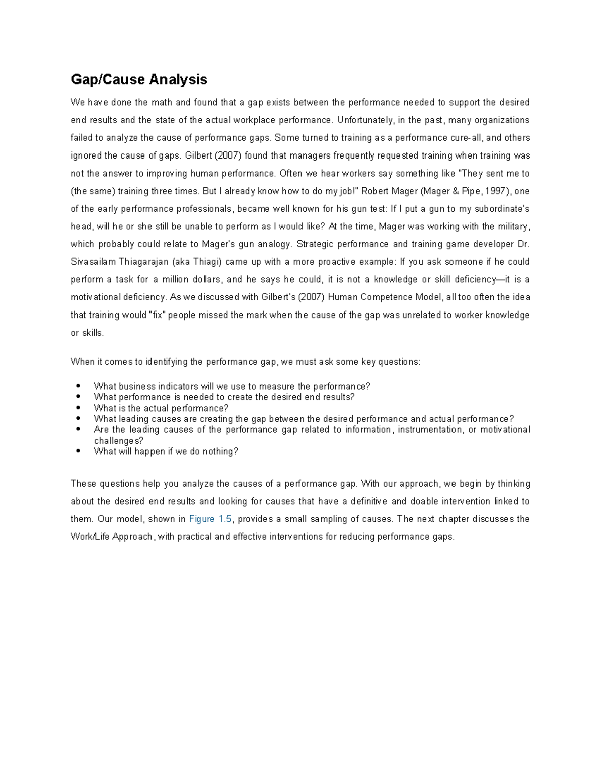 0Gap-Cause Analysis - Gap/Cause Analysis We have done the math and found that a gap exists ...