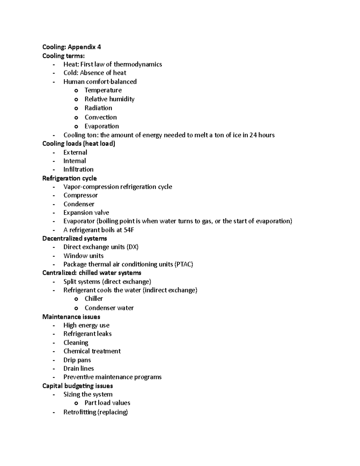 Cooling- Appendix 4 - Lecture notes 4 - Cooling: Appendix 4 Cooling ...