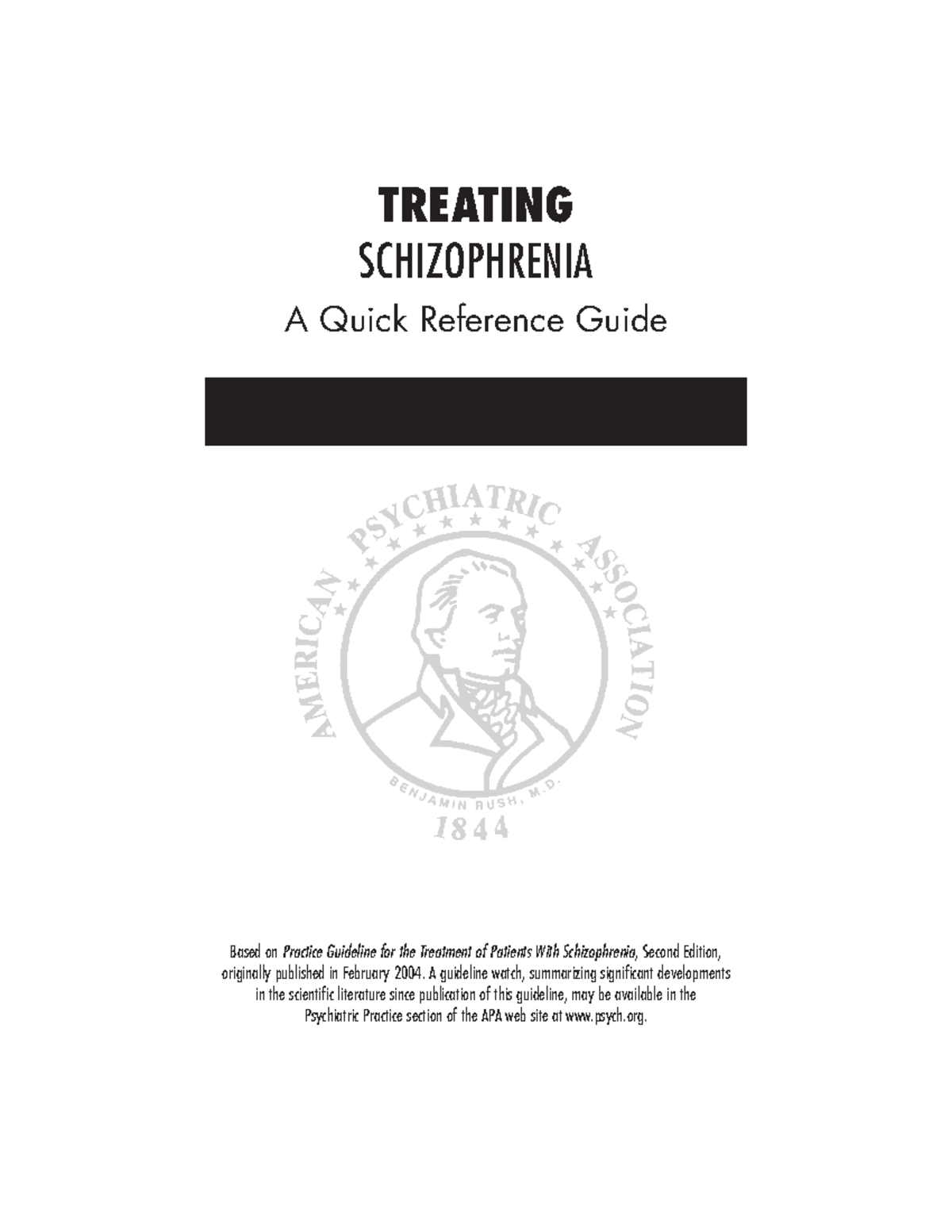 Schizophrenia-guide - Guide for schizophrenia - Based on Practice ...