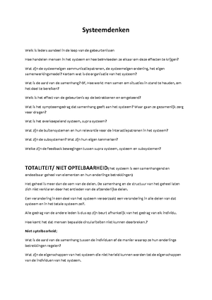 Schema systeemanalyse - Systeemanalyse 1 - 22 - Poat-eN SYGTEEM ...