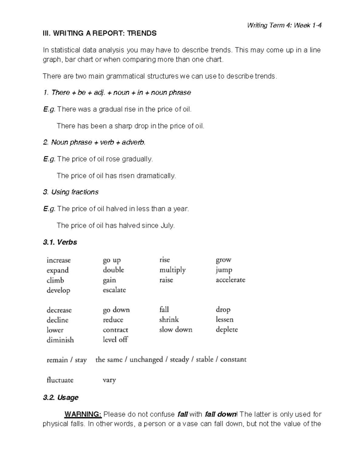 Reading Task 1 Writing III WRITING A REPORT TRENDS In Statistical reading-task-1-writing-iii-writing-a-report-trends-in-statistical