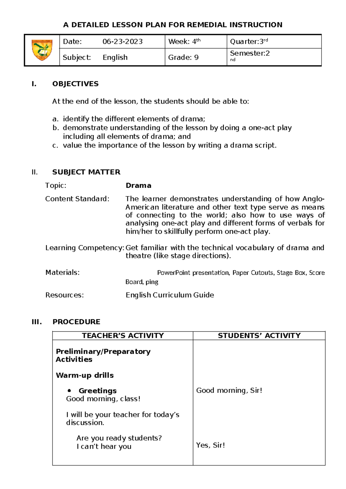 Inbound 3976074339762304431 - A DETAILED LESSON PLAN FOR REMEDIAL ...