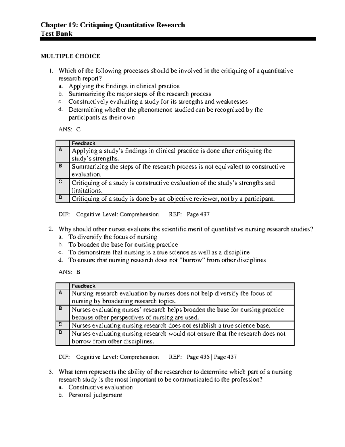 Sample/practice exam 2019, questions and answers - Chapter 19 ...