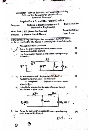 Circuit Simulation Lab 3rd sem - LABORATORY MANUAL Circuit & Simulation ...