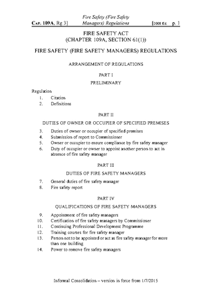 Fire Safety (Fire Safety Managers) Regulations-1 - FIRE SAFETY ACT ...