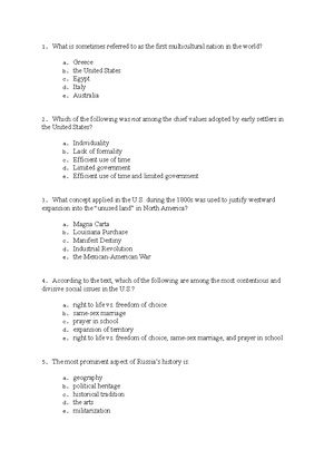 Chapter 10 - test bank - The shared understanding of the meaning of ...
