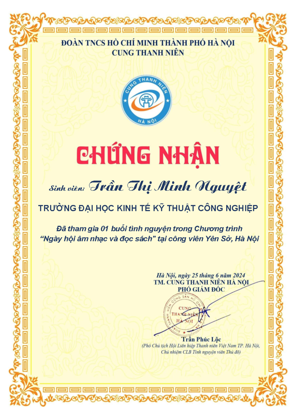 TNV Thủ Đô - duvv - Tin văn phòng - Sinh vieân: Traàn Thò Minh Nguyeät ...